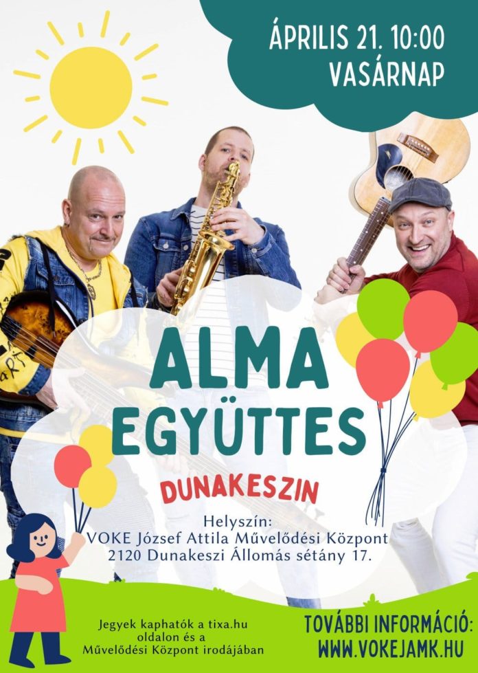Az Alma együttes koncertezik Dunakeszin | Dunakeszipost